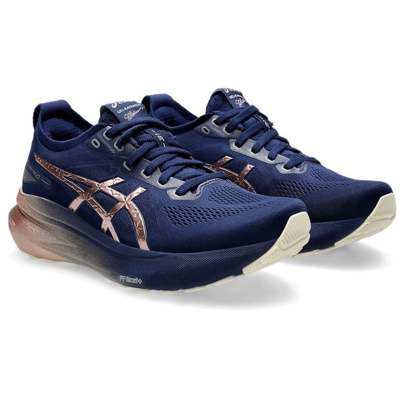 Buy ASICS Women Gel-Kayano 31 Platinum Navy Blue Expanse/Rose Gold ...