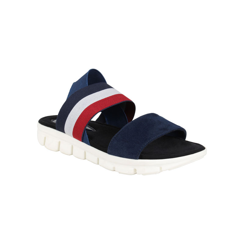 Buy CATWALK Navy Blue Solid Sandals Online