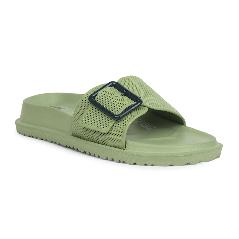 Buy Bata Women Green Sliders Online