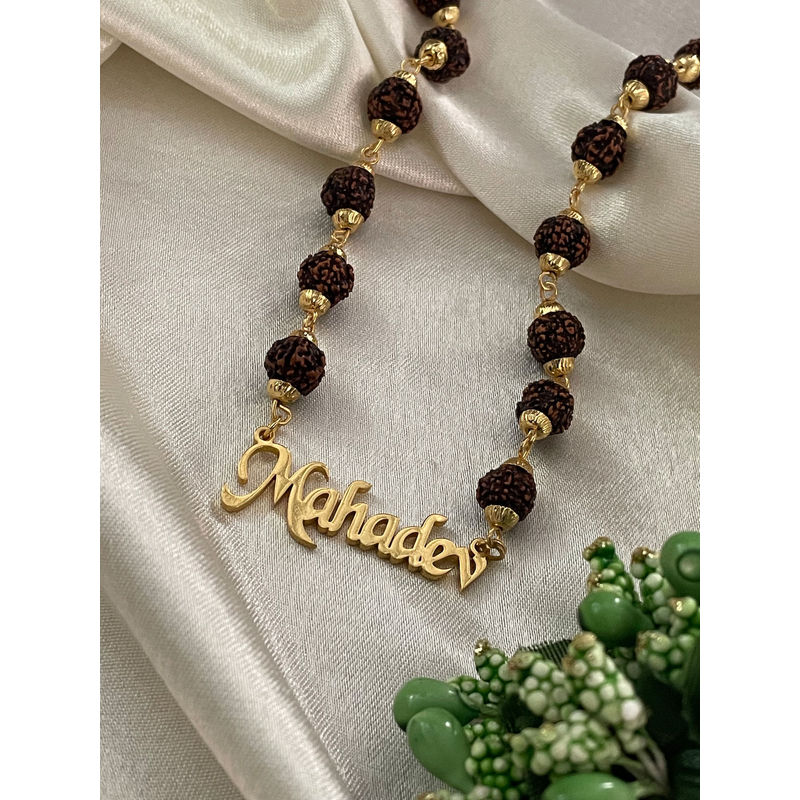 Buy Digital Dress Room Mahadev Name Pendant Rudraksha Mala Online