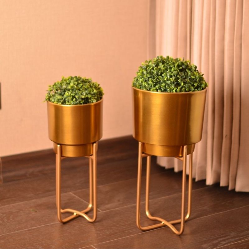 Buy Cinch Home Elate Gold Planters Online