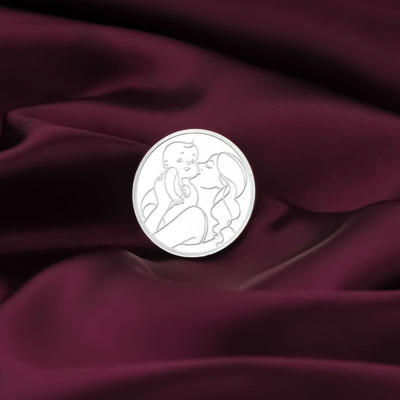 Buy GIVA 999 Sterling Silver Baby Its Mother Coin Online