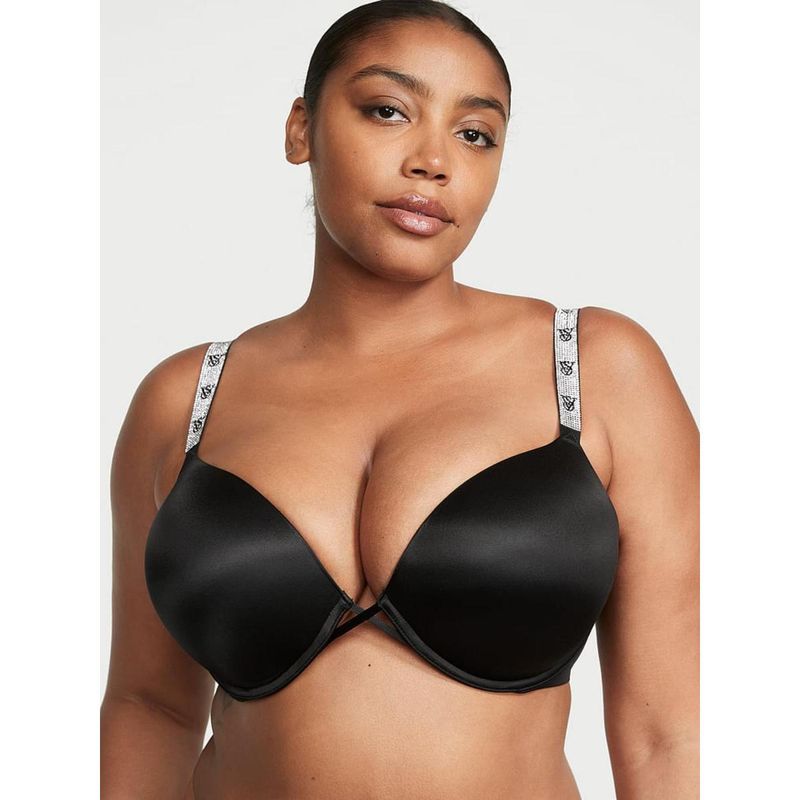 Buy Victoria's Secret Very Sexy Bombshell Add-2-Cups Shine Strap Push-Up Bra Black (38C) Online