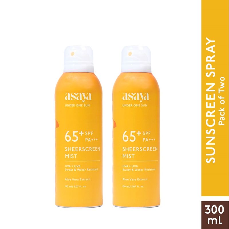 Buy Asaya Sunscreen Spray For Face And Body - Pack of 2 Online