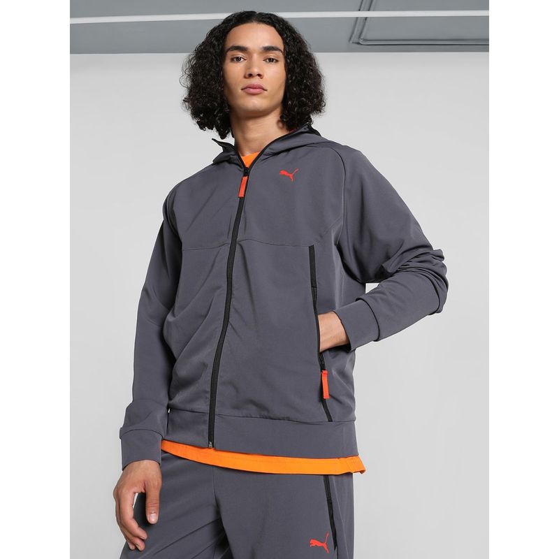 Buy Puma Tech Track Men Grey Jacket Online