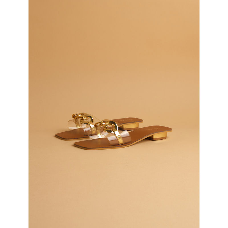 Buy Eridani Embellished Gold Terina Flats Online