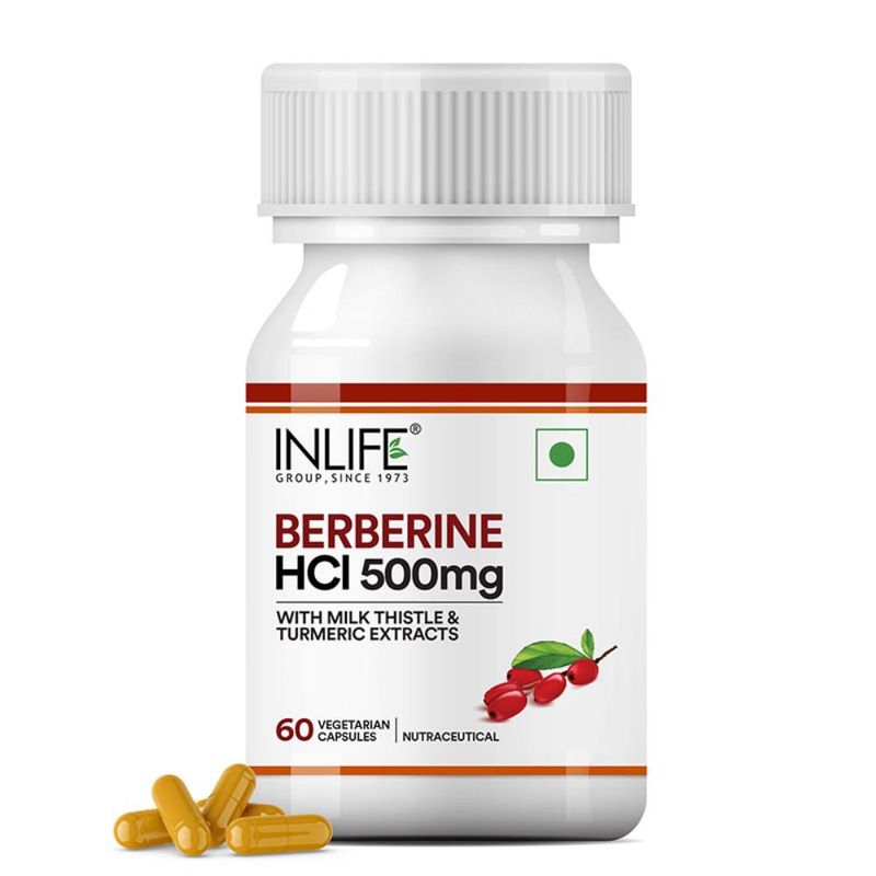 Buy INLIFE Berberine HCL 500mg Supplements with Milk Thistle & Turmeric ...