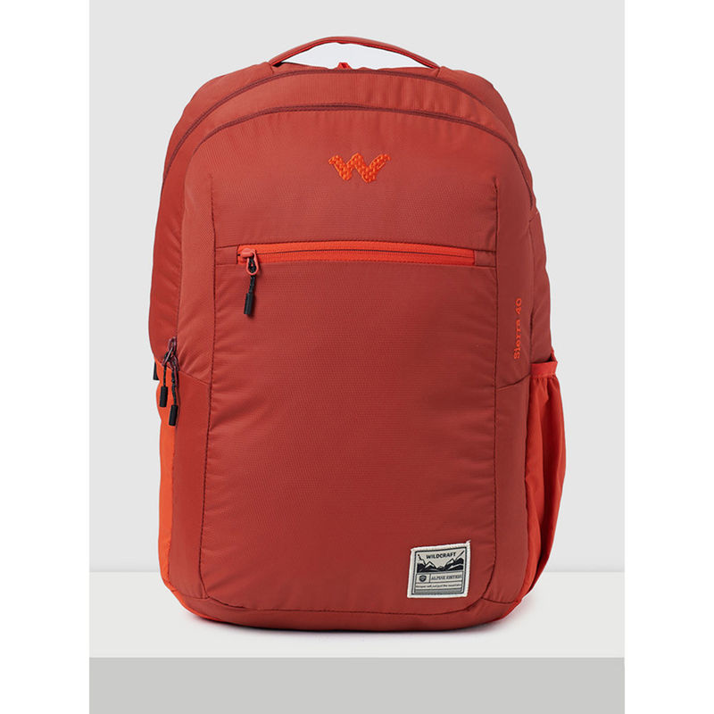 Buy Wildcraft Rust Printed Polyester Backpack Online