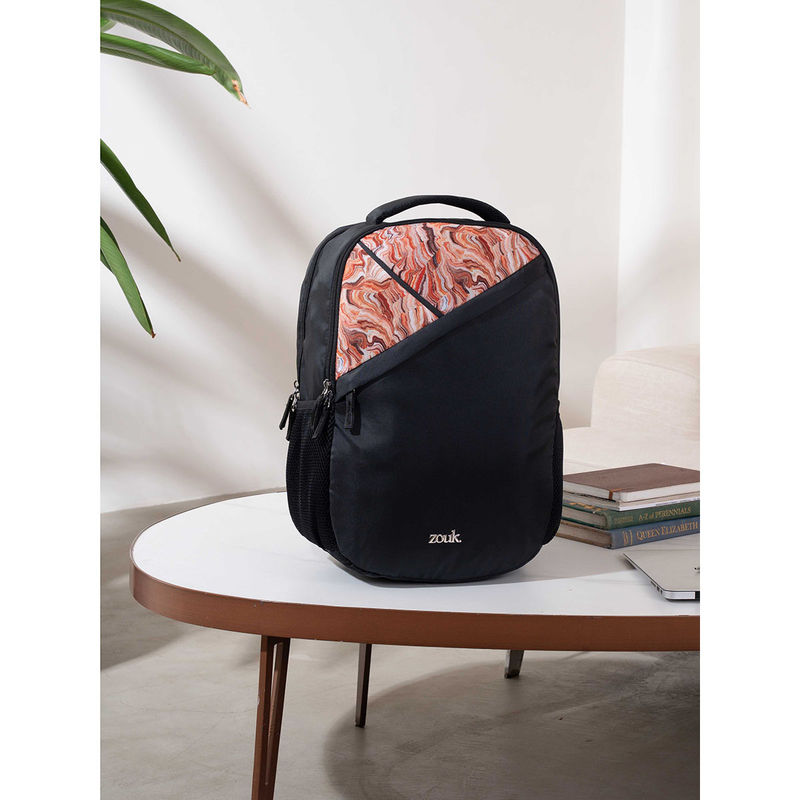 Buy Zouk Multi-Color Printed Jute Backpack Online