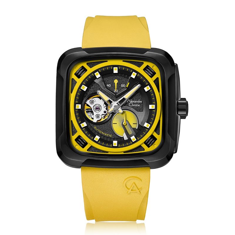 Alexandre Christie 6577 MAR Automatic Watch For Men - Yellow: Buy ...