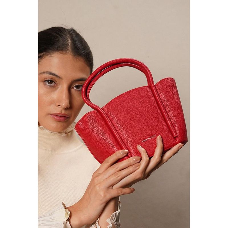 Buy MINI WESST Barbara Bucket Handbag With Detachable Strap - Red Online