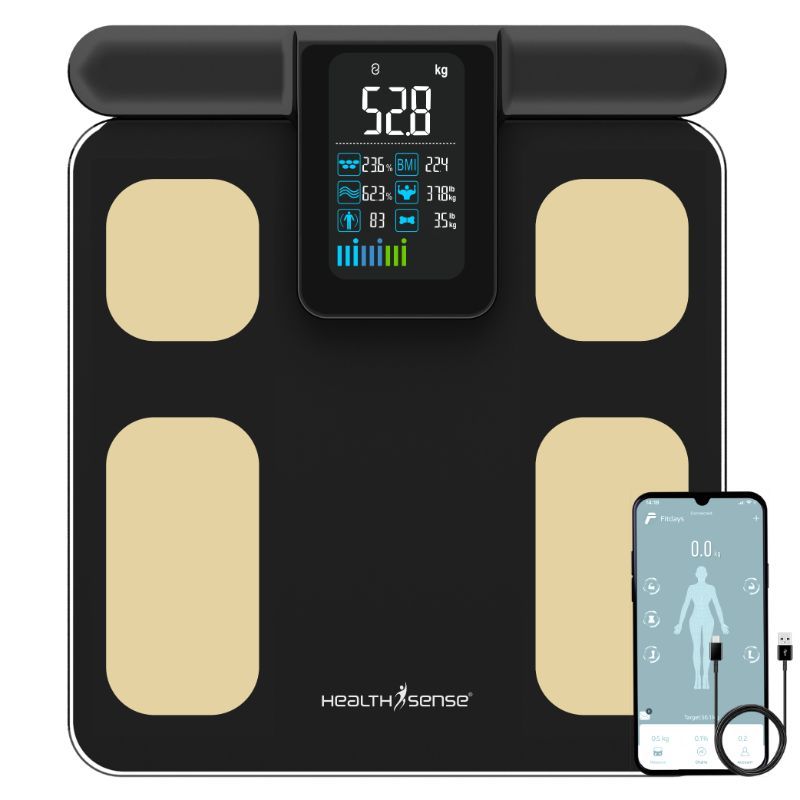 Buy HealthSense Full Body Composition Monitoring 8 Electrode BMI Weight ...