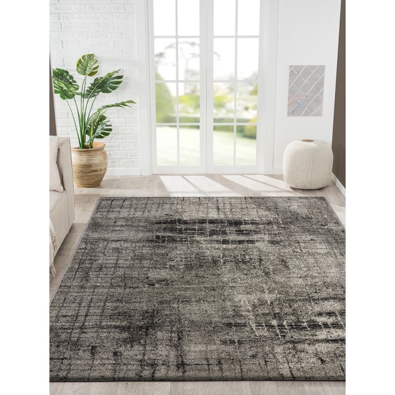 Buy OBSESSIONS Polypropylene Modern Abstract Floor Rugs - Multi Color ...
