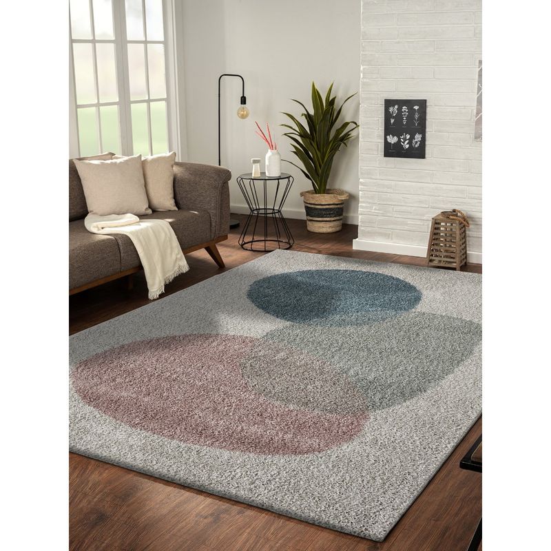 Buy OBSESSIONS Polypropylene Modern Colorblock Floor Rugs - Multi Color ...