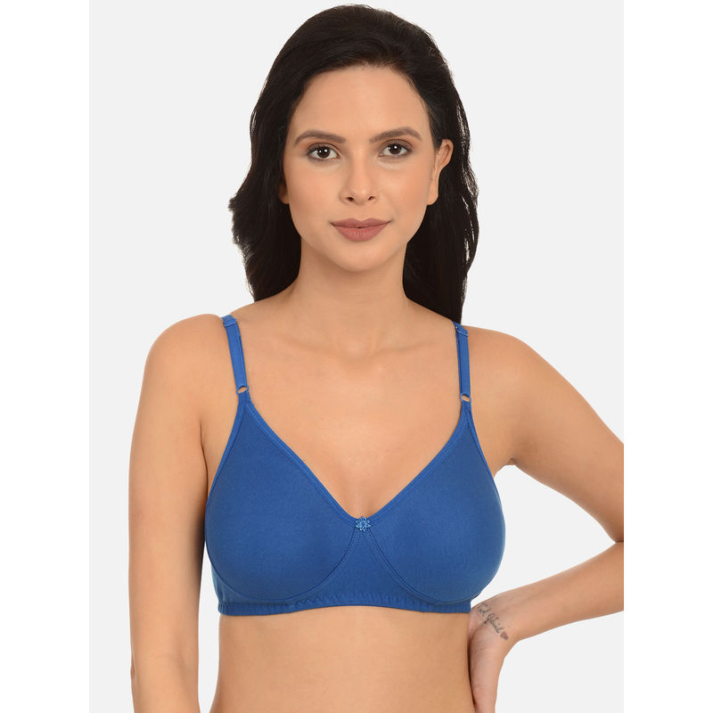 Buy Mod & Shy Blue Non-Padded Non Wired Basic Bra Online