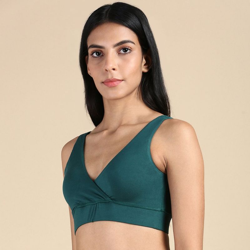 Buy Tailor and Circus Womens Padded Plunge Tencel Modal Micro Bra ...