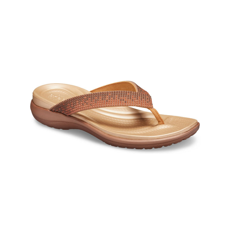 Buy Crocs Bronze Capri Women Flipflops Online