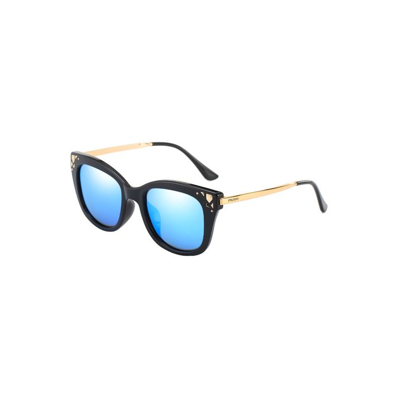 Buy PARIM Polarized Women's Cat-eye Sunglasses Black Frame / Blue ...