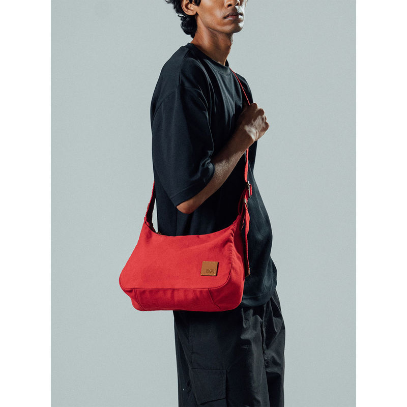Buy DailyObjects Crimson Red March Sling Bag (M) Online