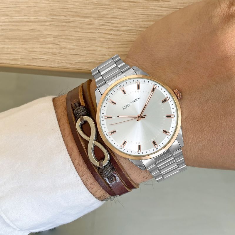 Buy Joker & Witch Dimitri Mens White Watch with Bracelet Stack ...