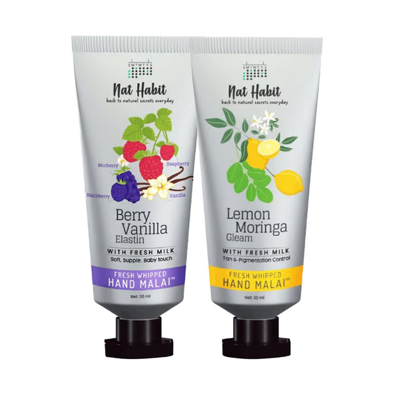 Buy Nat Habit Moisturizing Hand Cream Duo - Berry Vanilla + Lemon ...