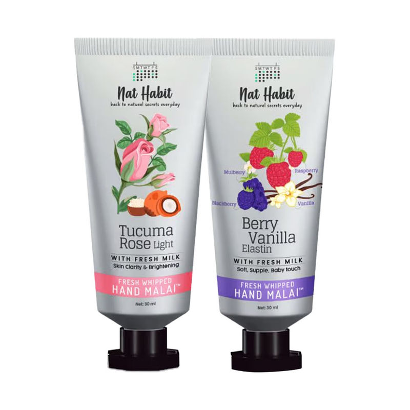 Buy Nat Habit Moisturizing Hand Cream Duo - Tucuma Rose + Berry Vanilla ...