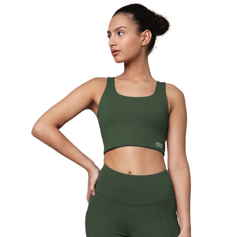 Buy Silvertraq High Impact Action Bra With Clasp Sage Online