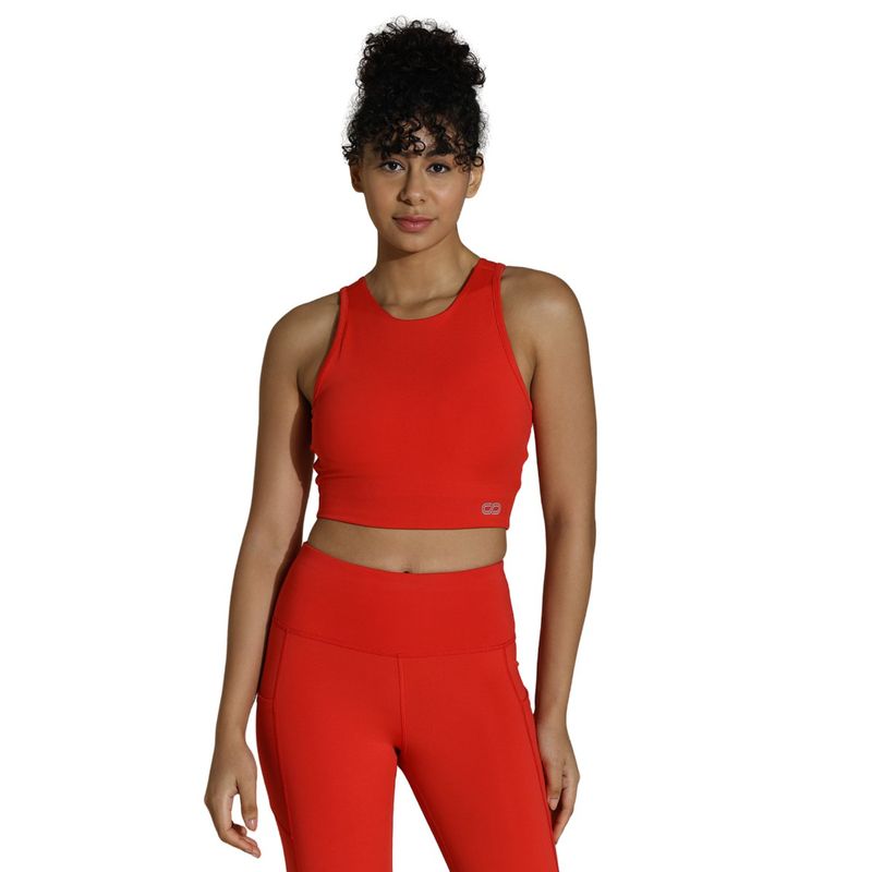 Buy Silvertraq Keyhole Back Bra with Clasp Red Online