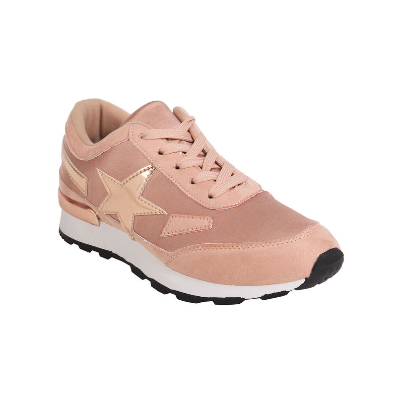 Buy CATWALK Peach Solid Shoes Online