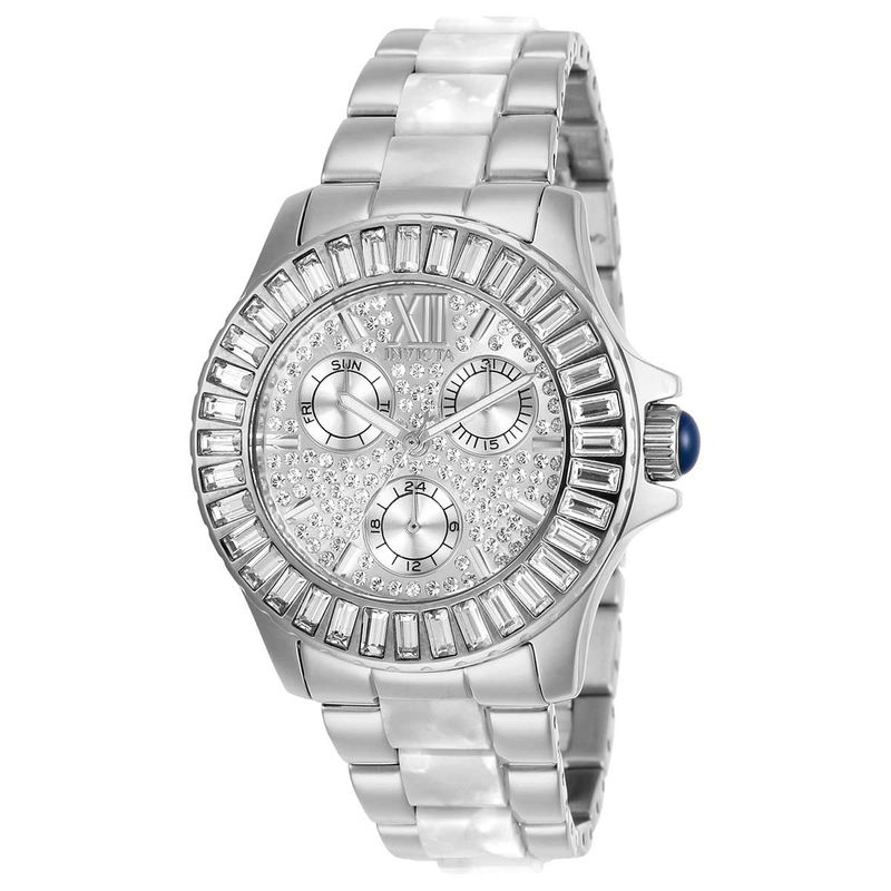 Buy Invicta Angel Women 38 mm Steel Silver Dial Watch (S) Online