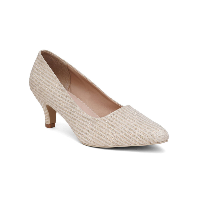 Buy Sherrif Shoes Womens Cream Color Pumps Online