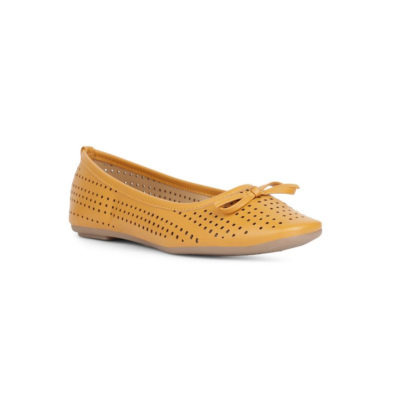 Buy Bata Yellow Women's Casual Ballerina Online