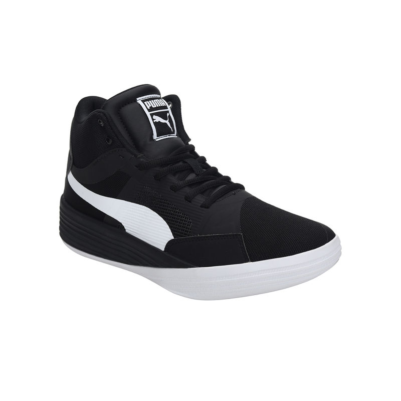 Buy Puma Clyde All-pro Team Mid Unisex Black Basketball Shoes Online