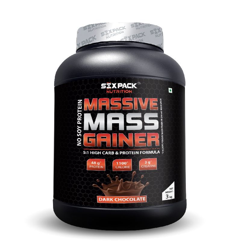 Six Pack Nutrition Massive Mass Gainer - Dark Chocolate: Buy Six Pack ...