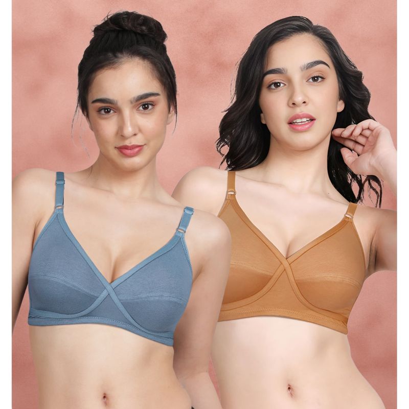 Buy Shyaway Susie By Shyaway X Frame Seamed Wirefree Everyday Bra (Pack of 2) Online