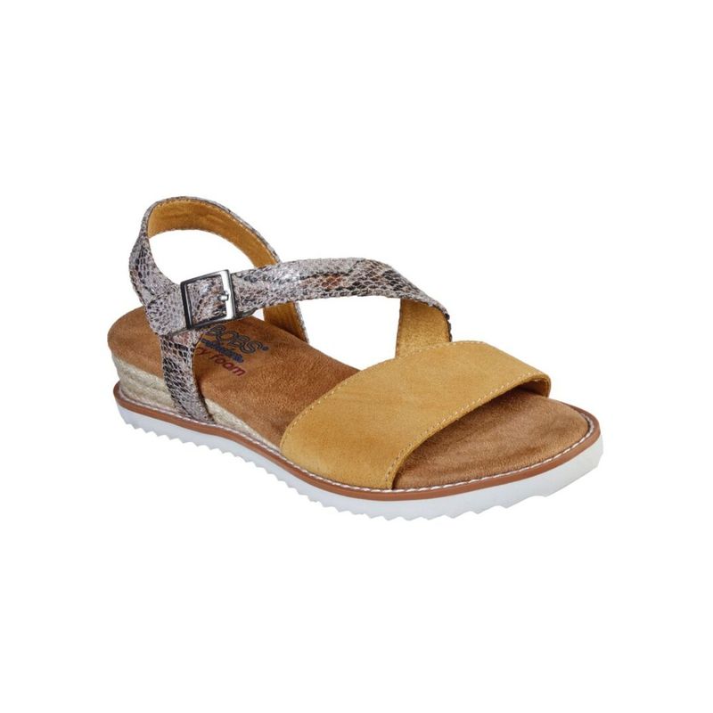 Buy SKECHERS Desert Kiss - Cactus Rose Yellow Bobs Sandals Online