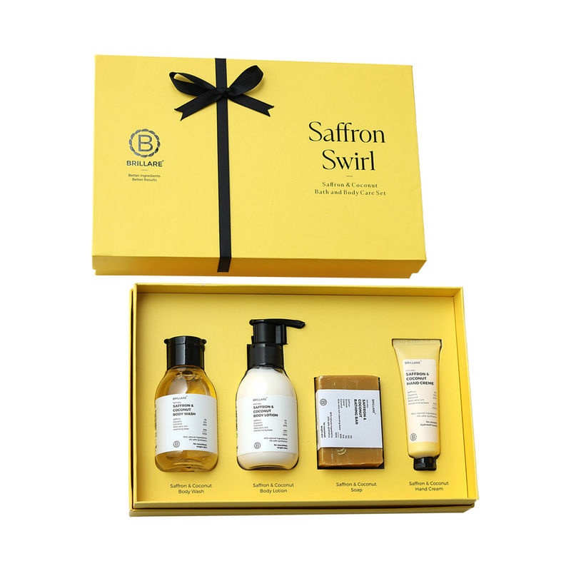Buy Brillare Saffron Swirl Gift Box - Pack Of 4 Online