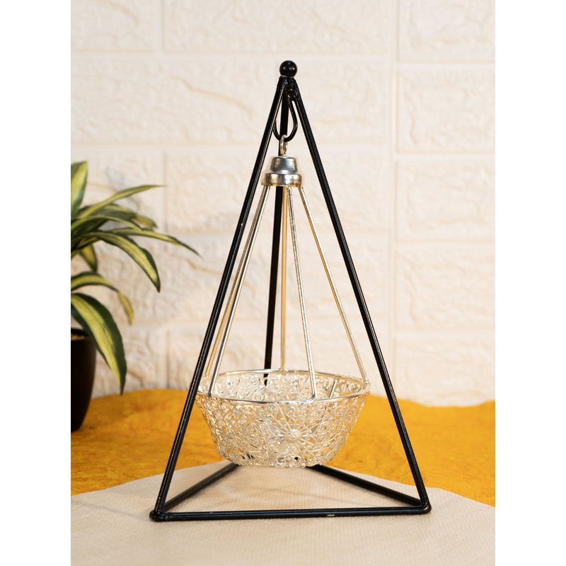 Buy Ekhasa Metallic Triangular Tealight Candle Holder Online