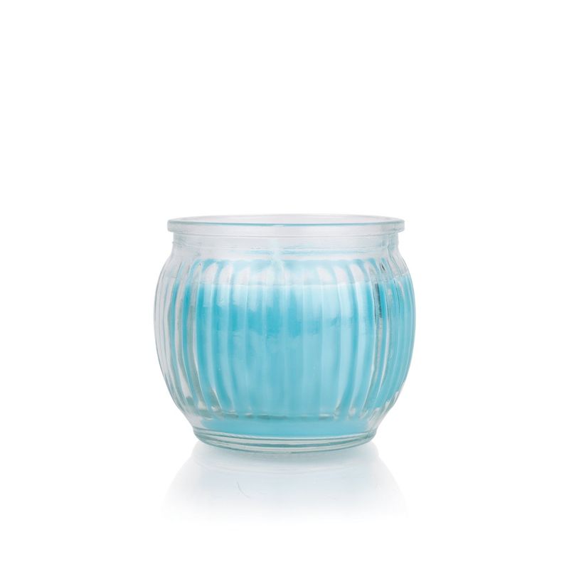 Buy Iris Homefragrances Ribbed Jar candle 110g Fragrance Cool Blue (Set ...