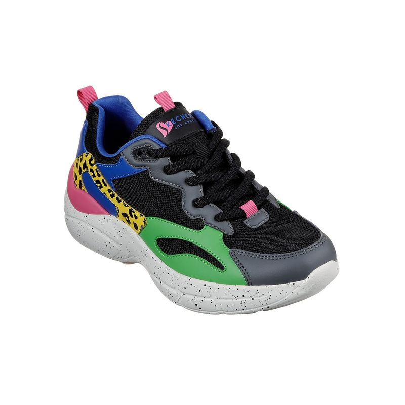 Buy SKECHERS Black Primo Wildly Bright Lifestyle Shoes Online