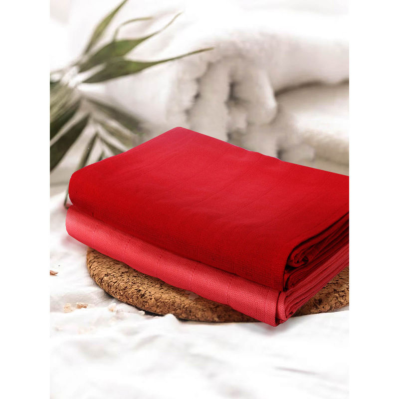 Buy KOPA Reversible One Side Terry 100% Cotton Towel 2 Mix Set Solid ...