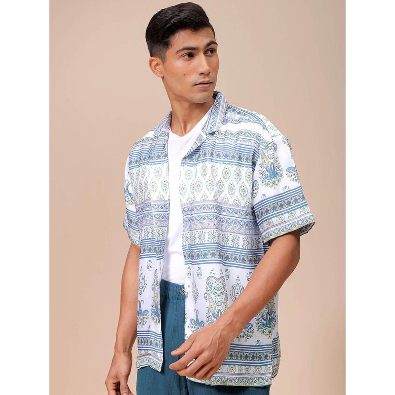 Buy The Indian Garage Co Men Slim Relaxed Indie Printed Half Sleeves ...