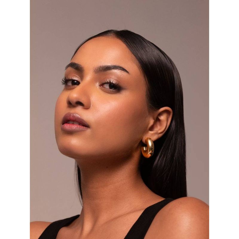 Buy AURA STUDIO 18K Gold Plated Chunky Hoops Online