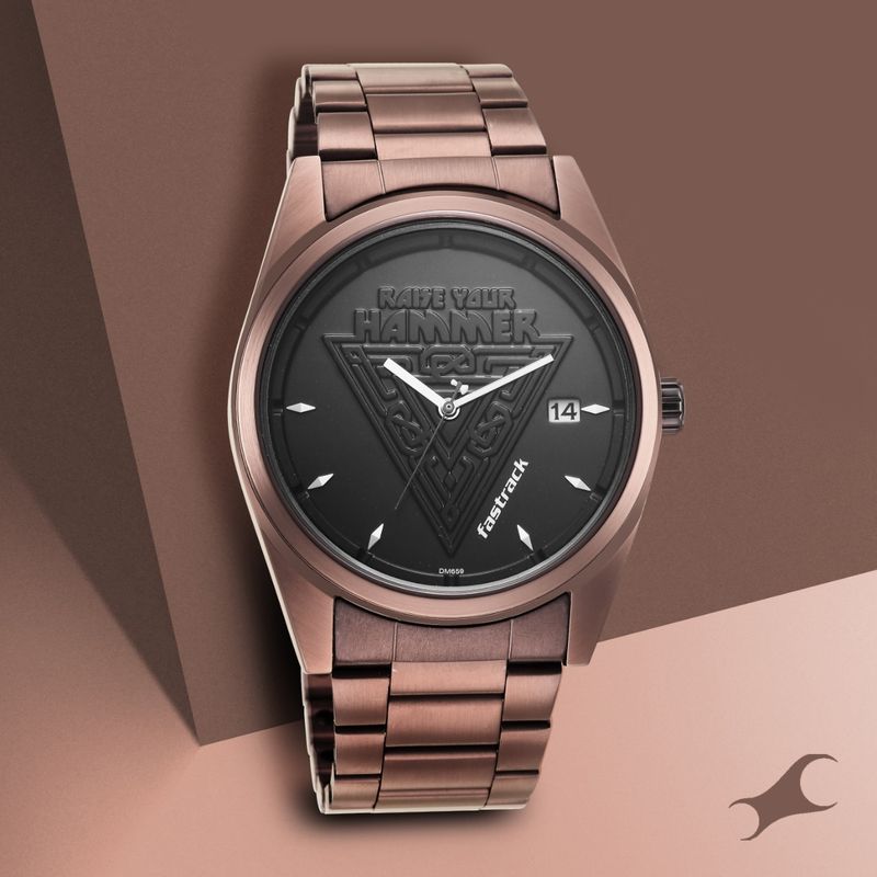 Buy Fastrack X Thor 3285Qm01 Black Dial Analog Watch For Men Online