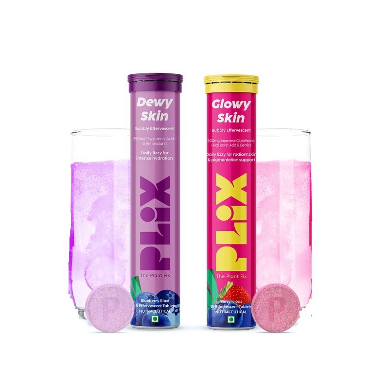 Buy Plix Skin Hydration Combo - Hyaluronic Acid & Skin Glow Glutathione ...