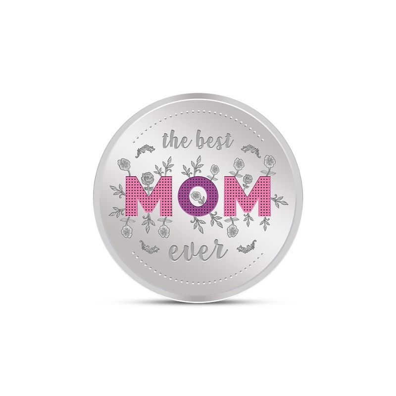 Buy Kundan 20G 999.9 Best Mom Ever Silver Coin Online