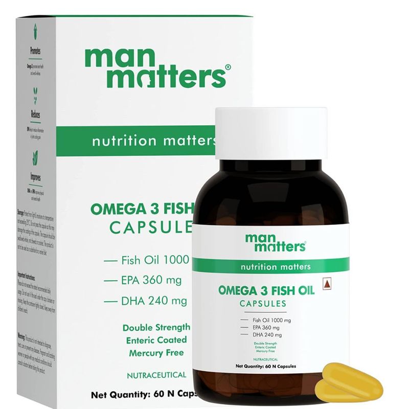 Buy Man Matters Omega 3 1000mg Fish Oil Capsules Online