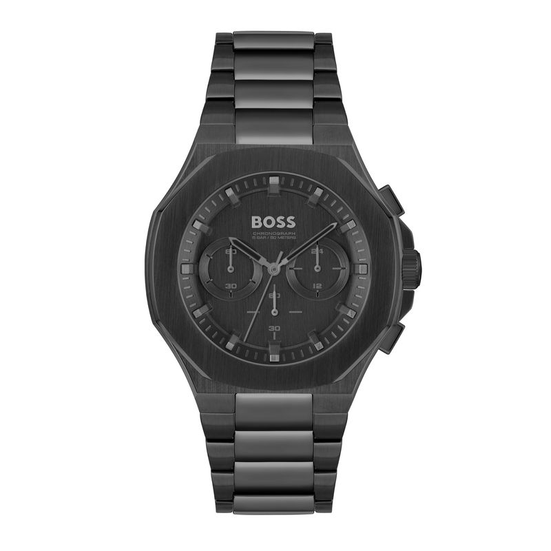 Buy Boss Taper Chronograph Black Octagon Dial Men Watch - 1514088 Online