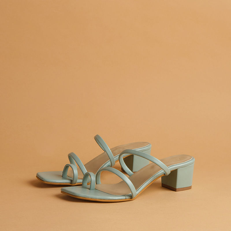 Buy Eridani Dahlia Light Green Heels Online