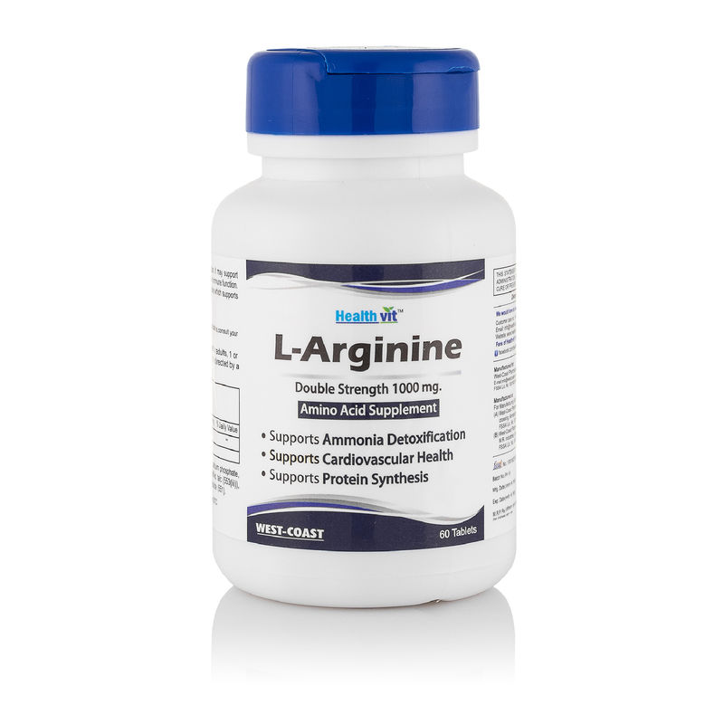 Buy HealthVit L-Arginine 1000 Mg 60 Tablets Online